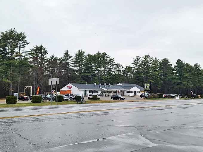 Even on cloudy days, Johnson's stands as a welcoming outpost of comfort food in a sea of pine trees and New Hampshire granite.