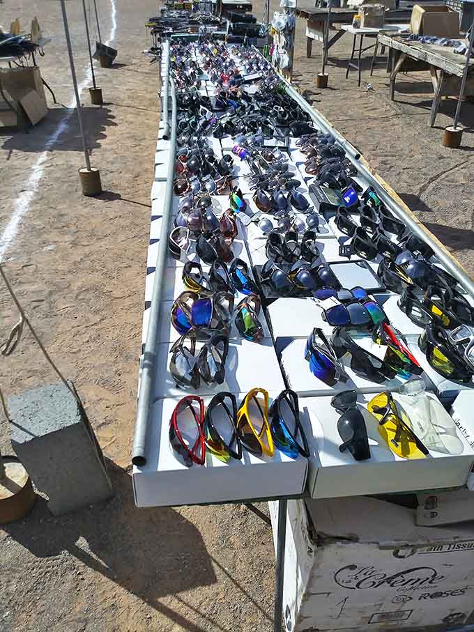 Sunglasses as far as the eye can see (which will be much farther once you've found the perfect pair).