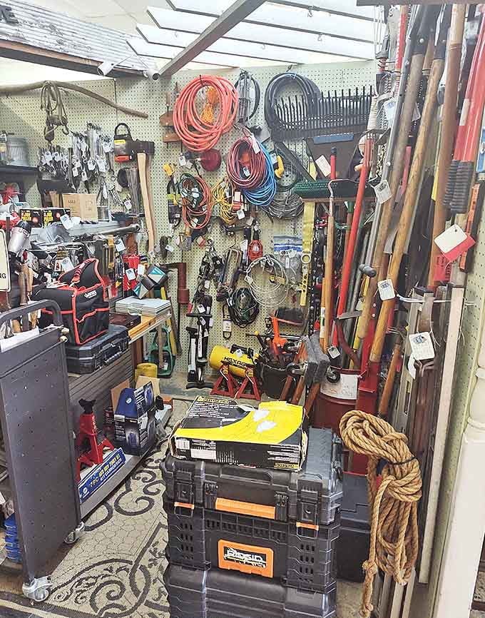 Tools and hardware that built America, displayed with the reverence usually reserved for fine art. They just don't make 'em like this anymore.