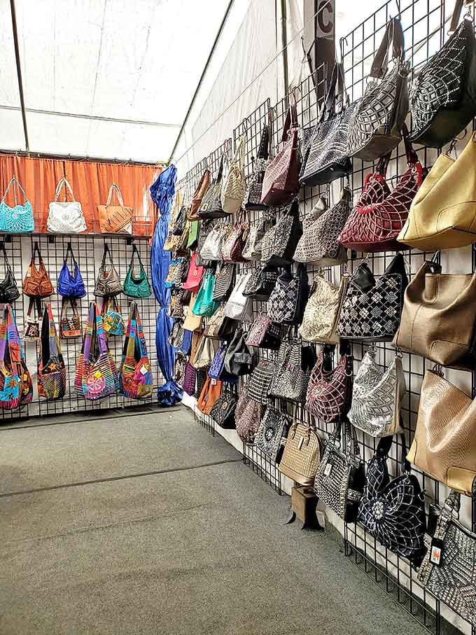 Handbag heaven where your next favorite purse is playing hard to get among a sea of possibilities.