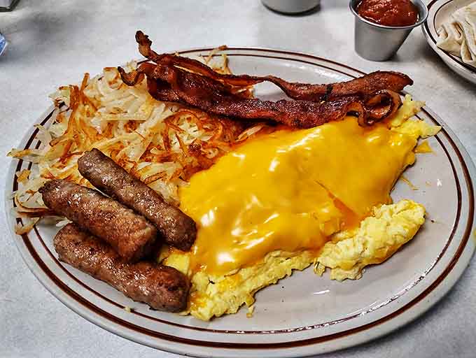 The Hungryman's breakfast doesn't just feed you&mdash;it prepares you for pioneer-level activities like building railroads or, you know, afternoon napping.