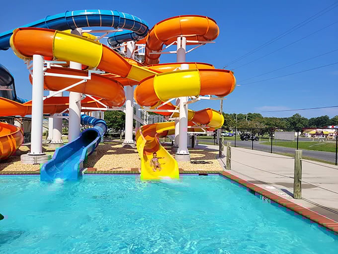 Water slides that promise the perfect combination of thrill and chill. When the beach gets too beachy, this splash paradise offers a chlorinated alternative.