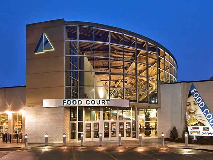 This modern food court offers dining options without big city prices. Retirement means never having to say "I'll just have the soup" when scanning a menu.