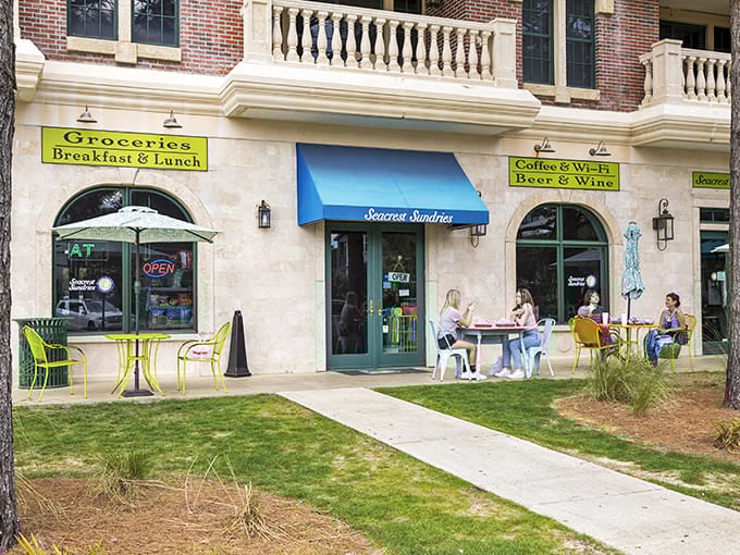 Seacrest Sundries Market combines essentials with indulgences, because vacation means never having to choose between groceries and wine.