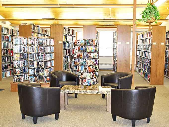 The Sisseton Library creates a cozy intellectual oasis where leather chairs invite you to fall into a good book on blustery Dakota afternoons.