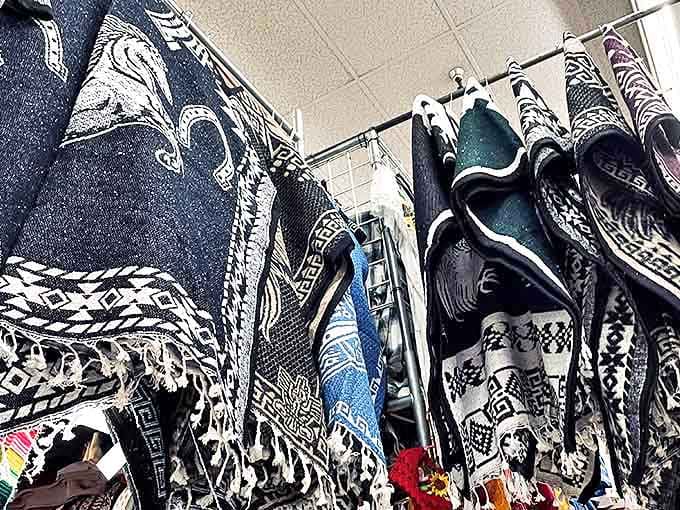 Handwoven textiles that transform "I just need a blanket" into "I'm now redesigning my entire living room around this magnificent piece."