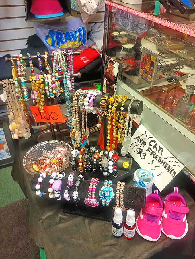 Jewelry and accessories that add that perfect finishing touch. One person's trinket is another's treasure in this glittering display.