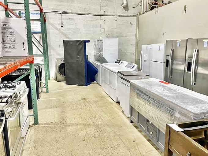 The appliance section is a goldmine for renovators &ndash; nearly-new refrigerators, stoves, and washers at prices that won't clean out your wallet.