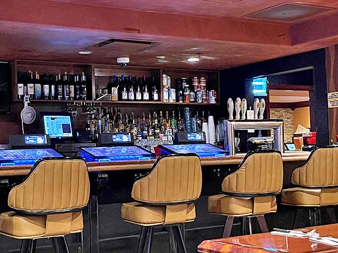 A bar that means business without the pretension. No mixology degrees required – just solid pours and friendly service.