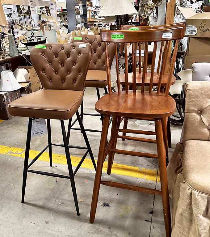 Bar stool bonanza! Whether you need seating for your kitchen island or home bar, these height-appropriate chairs deliver style.