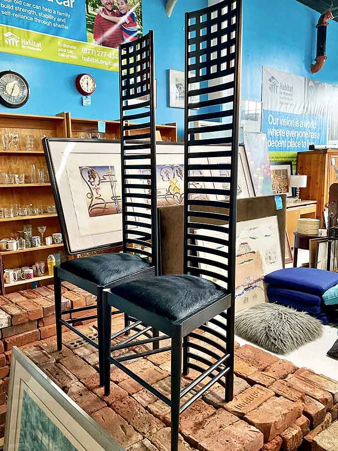 These architectural chairs aren't just seating &ndash; they're conversation pieces that transform dining into an avant-garde experience.