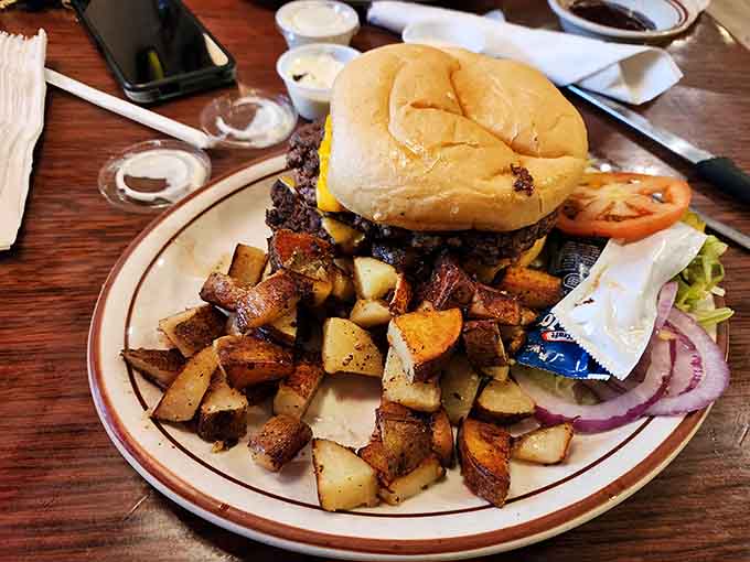 This burger doesn't need a fancy name or exotic toppings &ndash; it's confident in its perfect execution and those home fries are its worthy sidekick.