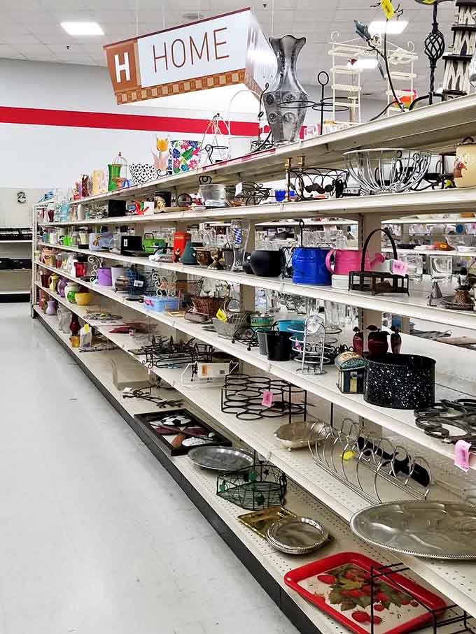 The home d&eacute;cor aisle &ndash; where yesterday's treasures become tomorrow's conversation pieces, from quirky vases to elegant serving pieces.