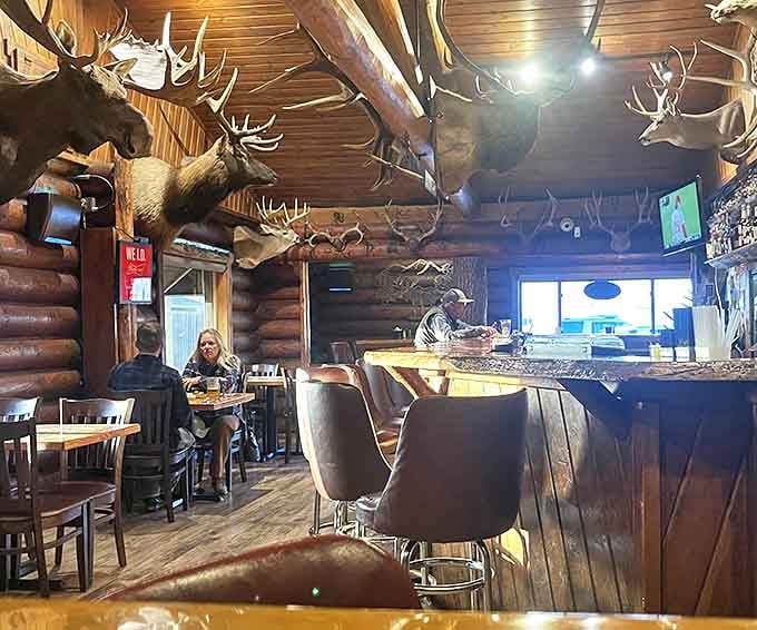 Where taxidermy meets gastronomy. The moose and elk heads aren't judging your order&mdash;they're just jealous they can't join you for that steak.