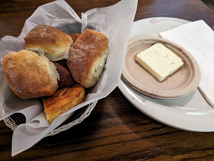 These aren't just dinner rolls—they're warm, pillowy vessels designed specifically for the transportation of butter from plate to mouth.