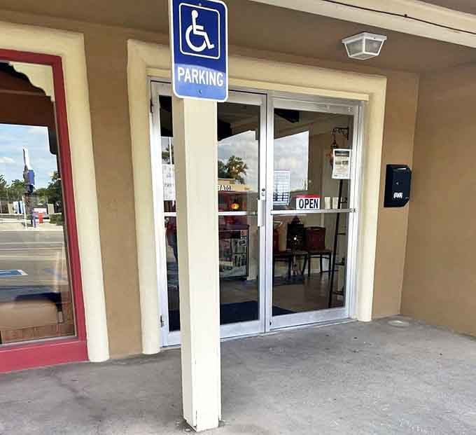 Through these doors lies a world of Mediterranean flavors that will make you temporarily forget you're in UFO country.