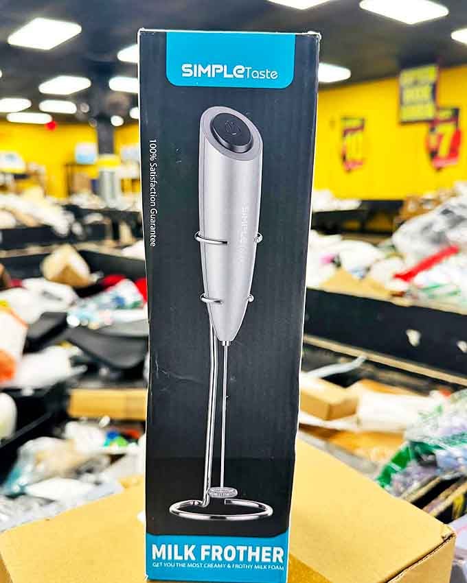 This milk frother promises caf&eacute;-quality coffee experiences at home&mdash;morning luxury without the barista knowing your complicated order.