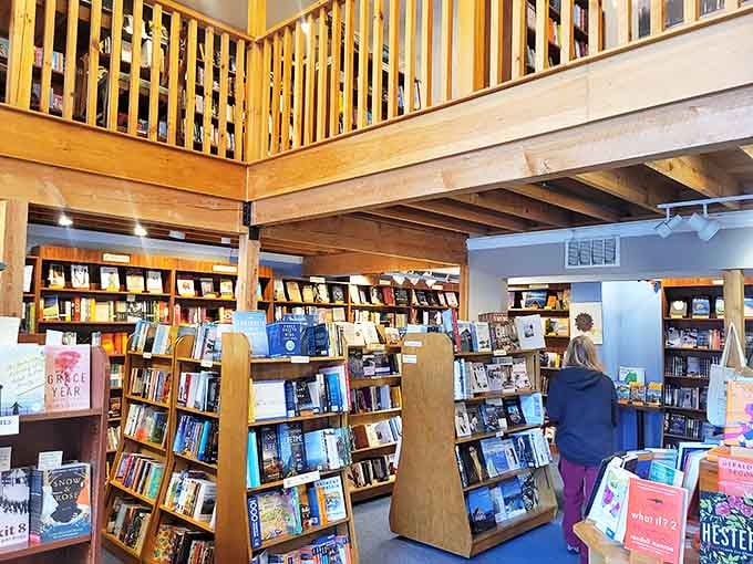 Where books become architecture&mdash;the multi-level layout creates reading nooks and discovery zones throughout the store.