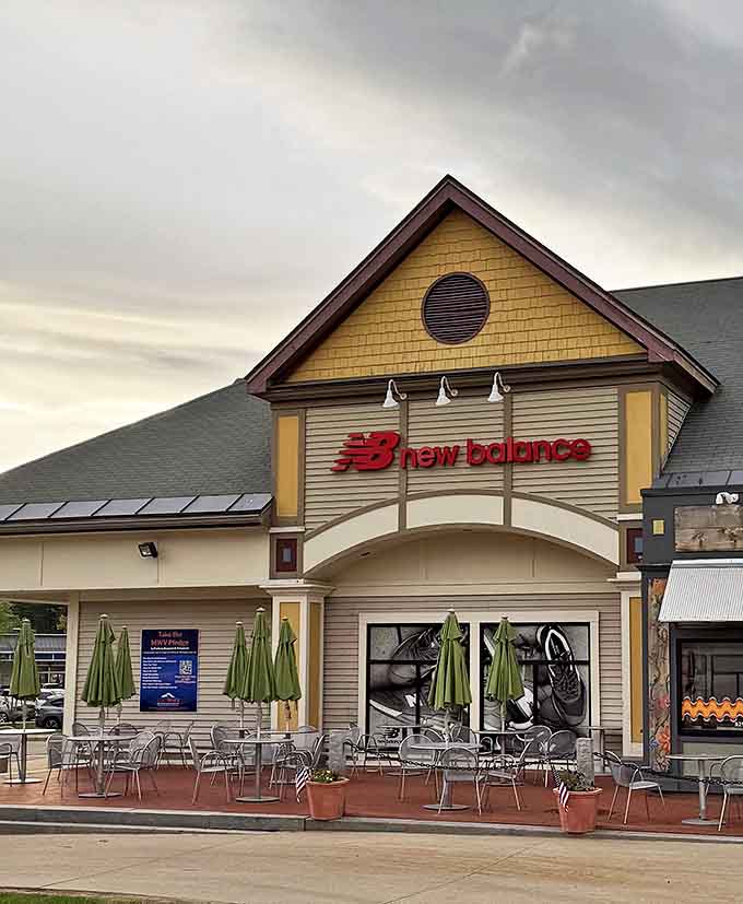 New Balance: where you can buy shoes specifically designed to help you power through more shopping. It's retail inception at its finest.