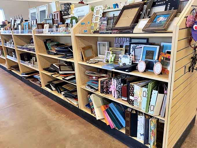 The frame section&mdash;where your family photos could find their forever homes or where someone else's art becomes your new wall statement.