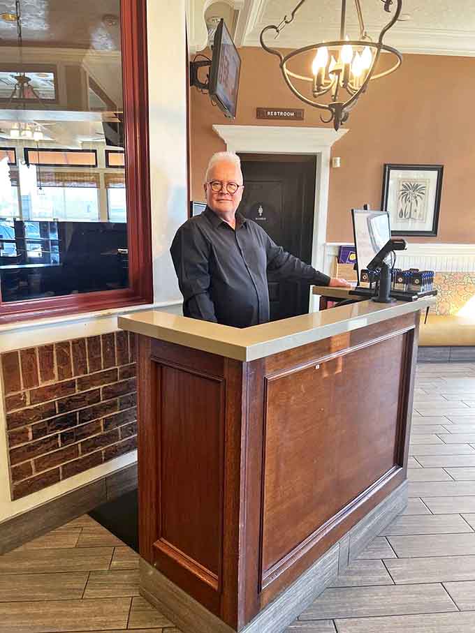 The host stand: first point of contact for hungry patrons and last chance to reconsider that diet you were planning to start tomorrow.