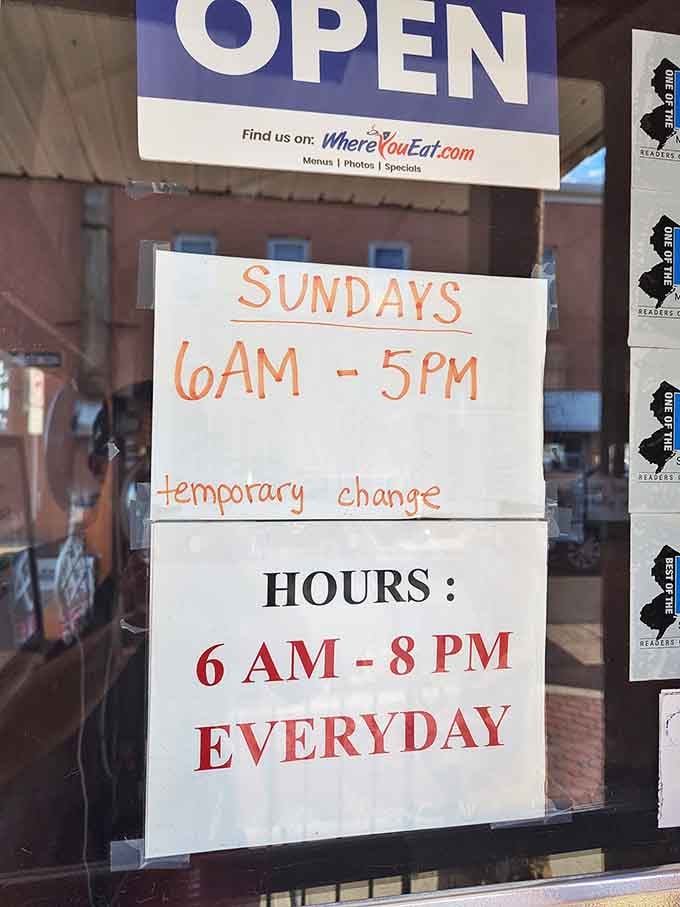 Hours that accommodate early birds and night owls alike. When hunger strikes at 6 AM, Manville Diner answers the call.