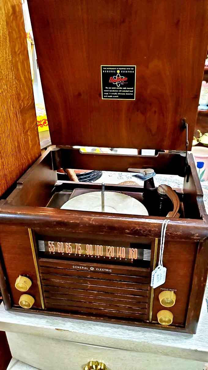 This isn't just a record player&mdash;it's a time machine. That General Electric dial has tuned in to decades of Montana's musical memories.