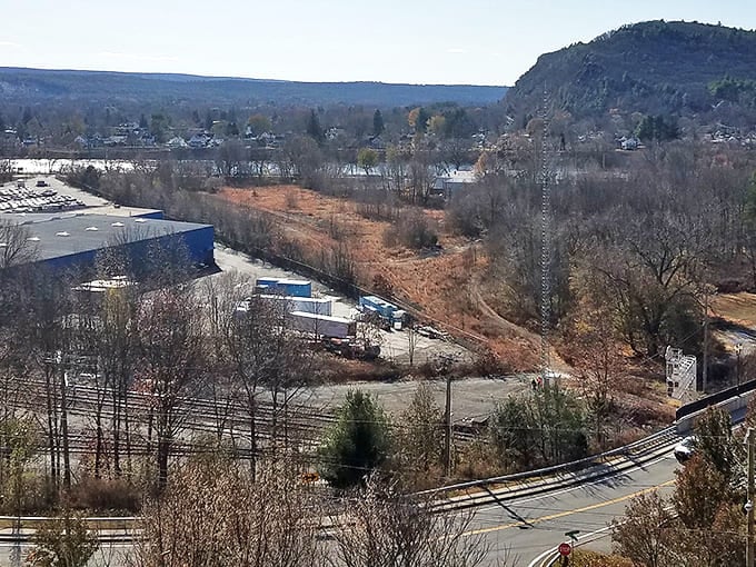 The byway from above &ndash; where civilization, wilderness, and waterway negotiate their boundaries in perfect harmony.