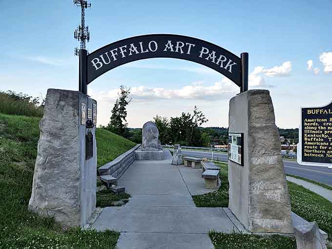 Buffalo Art Park's entrance arch stands as a gateway to creativity, proving that public art thrives in communities where housing remains within reach.