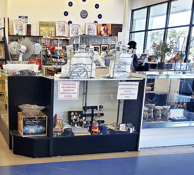 The checkout area: final gateway between your wallet and that lamp you absolutely didn't come in for but can't live without.