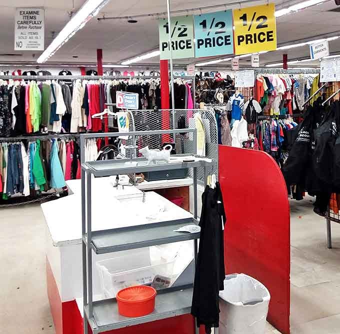 Half-price tags dangle like ripe fruit &ndash; the thrill of the additional discount making already great deals feel like winning the lottery.