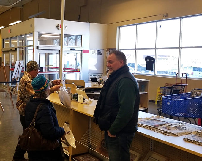 Where treasures and their new owners make it official. The checkout area: where the thrill of the hunt meets the satisfaction of an incredible deal.