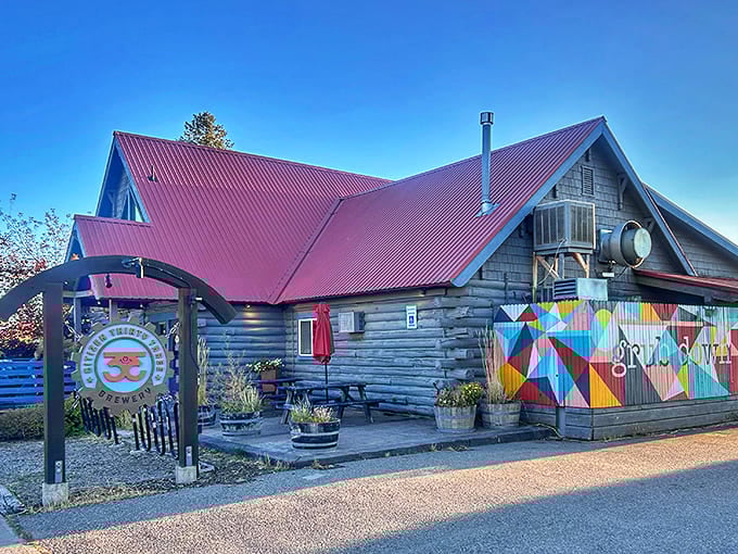 Citizen 33 Brewery's colorful mural reminds you that mountain towns don't have to choose between artistic and outdoorsy.