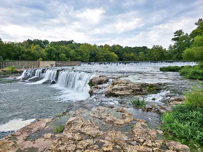 Grand Falls creates nature's soundtrack as water cascades over chert ledges&mdash;Missouri's largest continuously flowing waterfall is worth every photo.