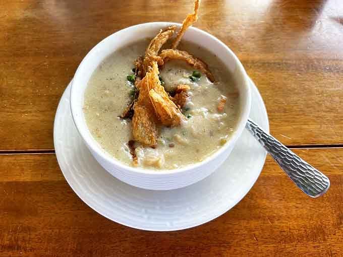 This isn't just clam chowder&mdash;it's a creamy bowl of New England tradition that somehow found its perfect home in Hawaii.