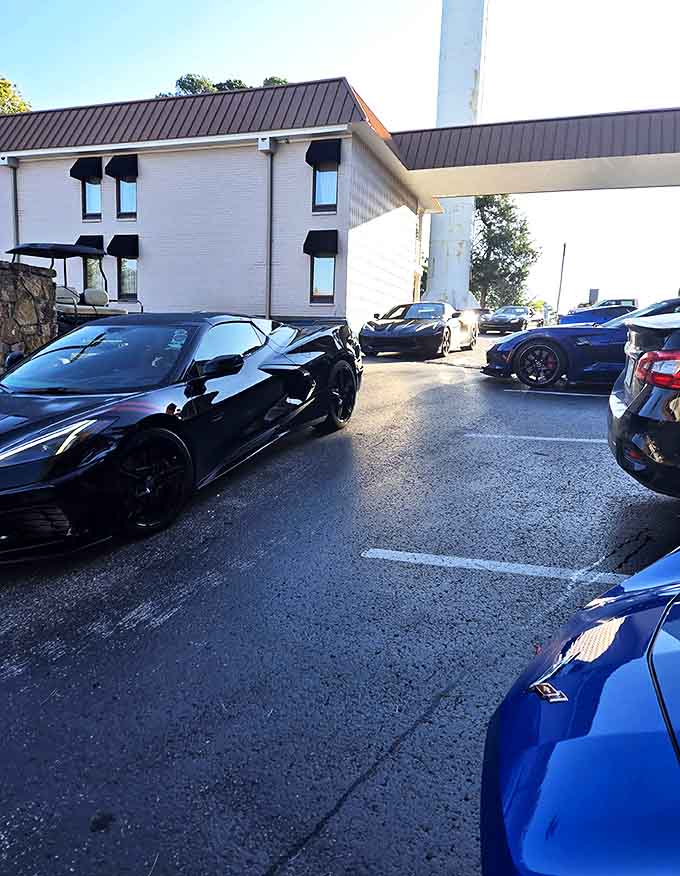 Even the parking lot tells a story&mdash;where Corvettes and pickup trucks share space, united by their drivers' quest for exceptional comfort food.