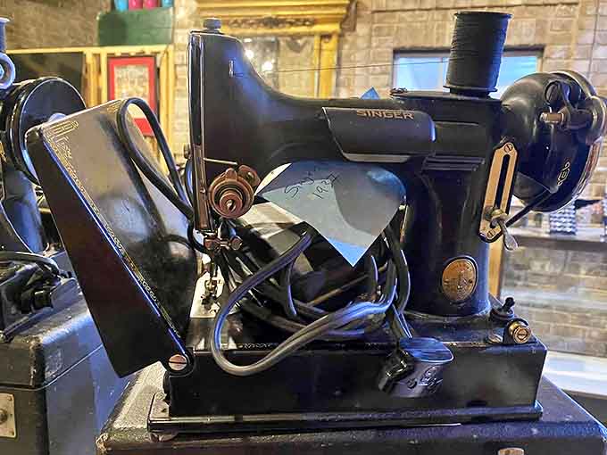 This vintage Singer sewing machine represents American craftsmanship from an era when "built to last" wasn't just marketing—it was standard.