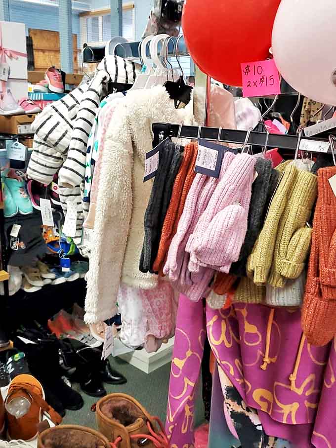 Children's clothing that combines cuteness with practicality &ndash; tiny zebra hoodies and fuzzy sweaters that make grandparents reach for their wallets.