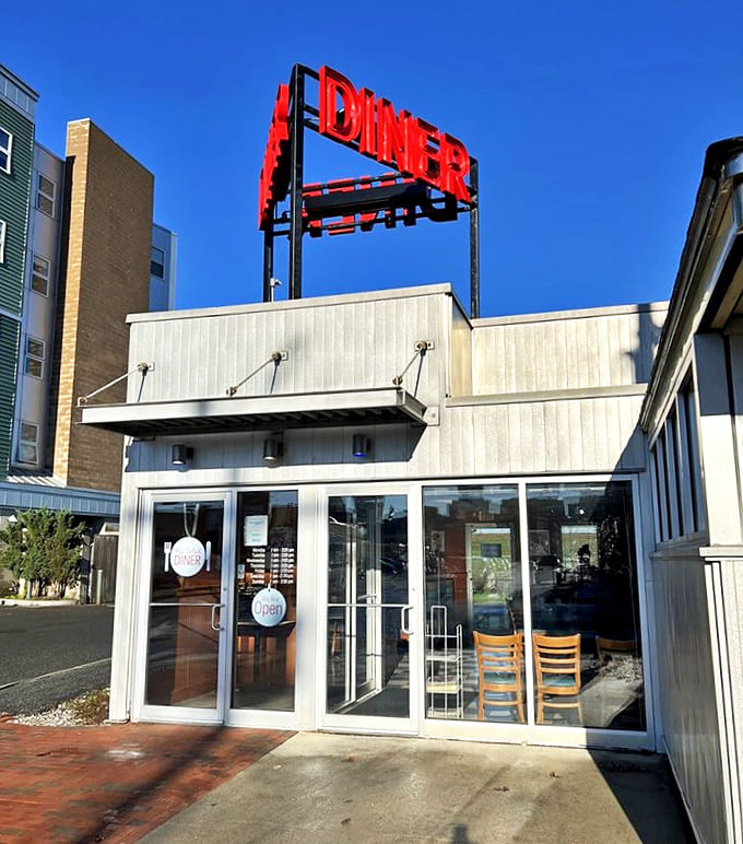 The outdoor seating area offers fresh air with your fresh coffee. Maine summers were made for moments like this.