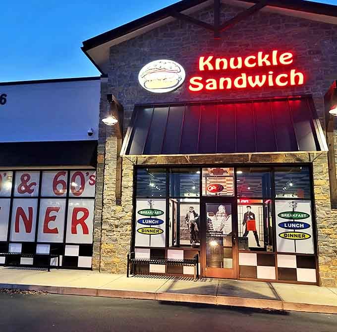 As night falls, that neon sign becomes a beacon for hungry travelers, promising salvation in the form of perfectly cooked comfort food.