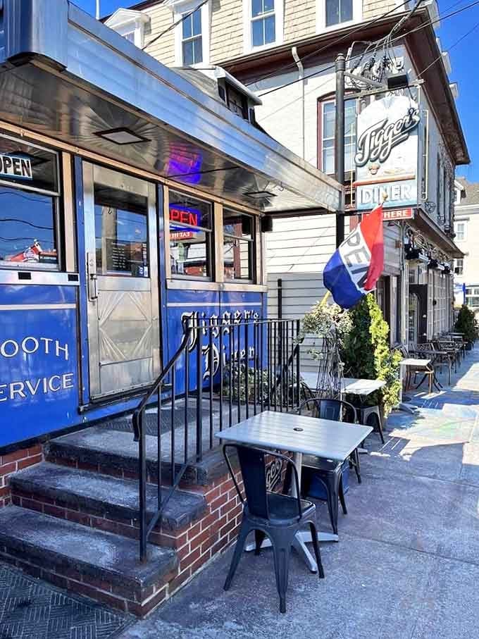 Outside seating for when you want your eggs with a side of people-watching and East Greenwich charm.