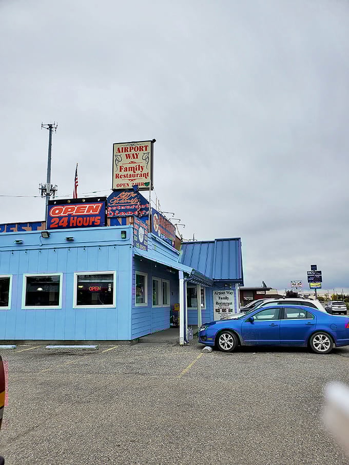 The "Open 24 Hours" sign&mdash;three beautiful words that mean breakfast is always an option, no matter what your watch says.