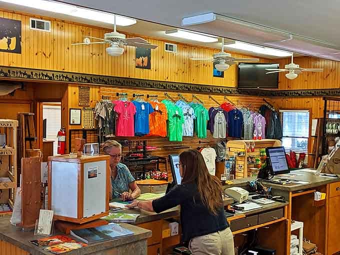 The park store welcomes visitors with colorful souvenirs and essentials&mdash;because even in paradise, you occasionally forget toothpaste.