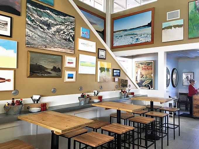 Art-filled walls and casual seating create the perfect atmosphere for serious eating. This isn't pretentious dining&mdash;it's a celebration of place and plate.