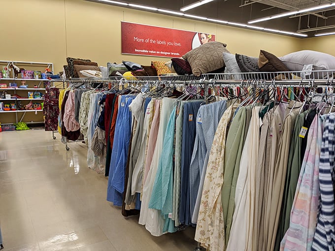 Pastel paradise in the linen section. These gently-used sheets and curtains are ready to transform your bedroom for less than a fancy latte.