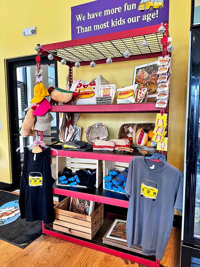 We have more fun than most kids our age! The merchandise corner proves hot dogs aren't just food&mdash;they're a lifestyle worth wearing.