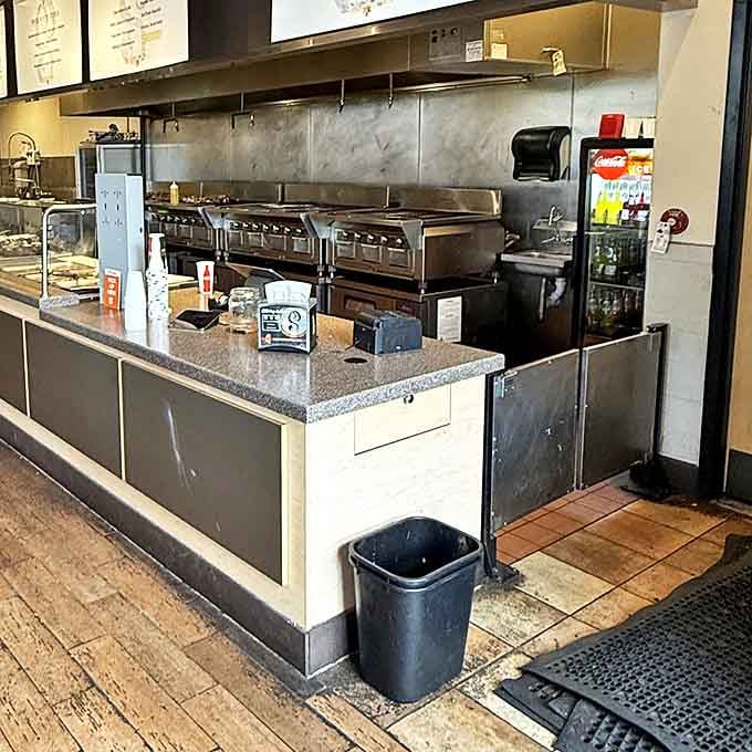Where the magic happens&mdash;this unassuming counter is the gateway to flavor country. The kitchen equipment has stories it could tell.