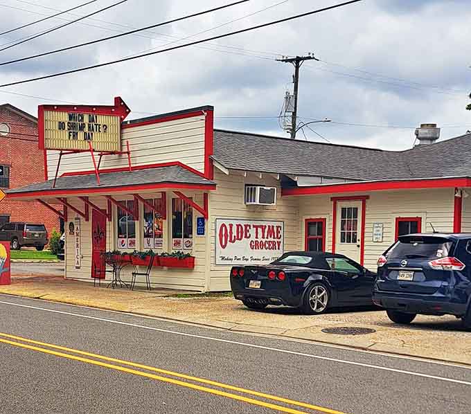 Even from the street, that classic signage promises a taste of authentic Louisiana. Those cars aren't just parked&mdash;they're making a pilgrimage.