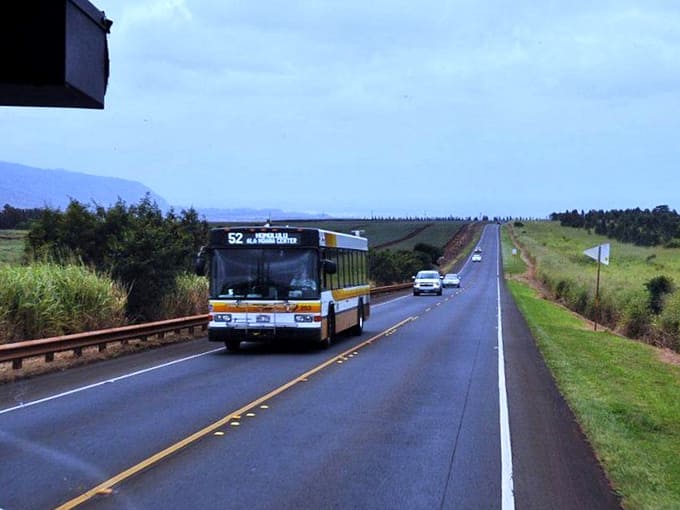 Public transportation offers a stress-free alternative for enjoying the scenic route, proving you don't need a convertible to soak in paradise.