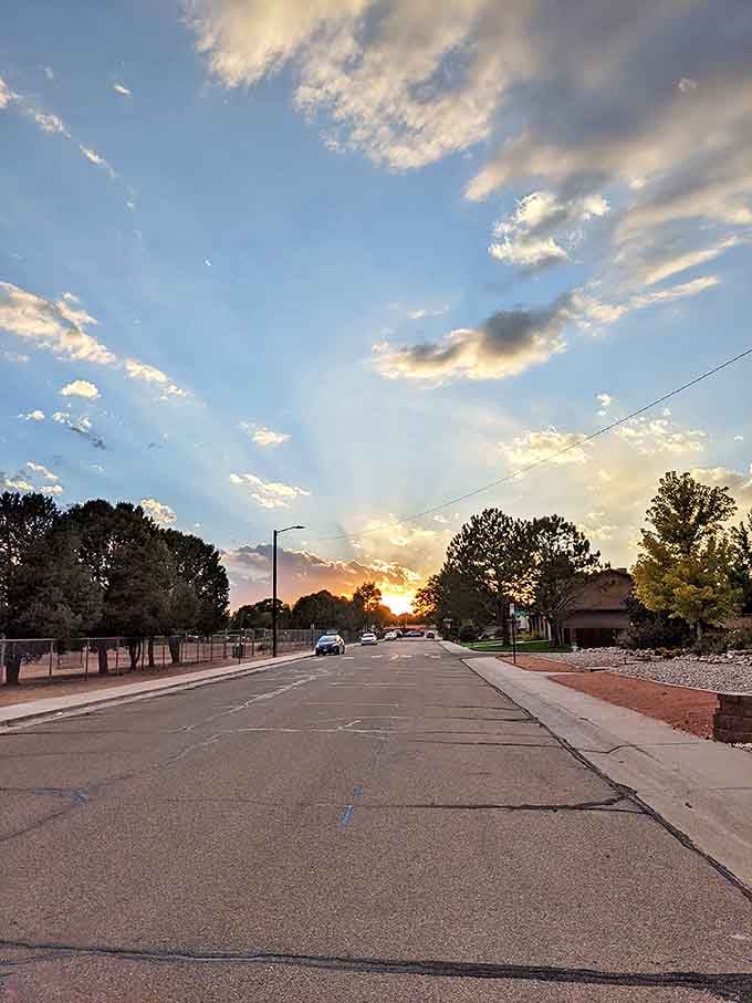 Pueblo's residential streets offer the quintessential American sunset &ndash; the kind that makes you pull over just to watch the show.